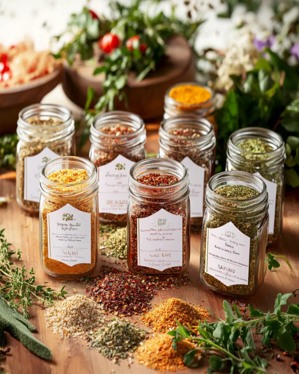 Mason Jar Dry Dip Mixes