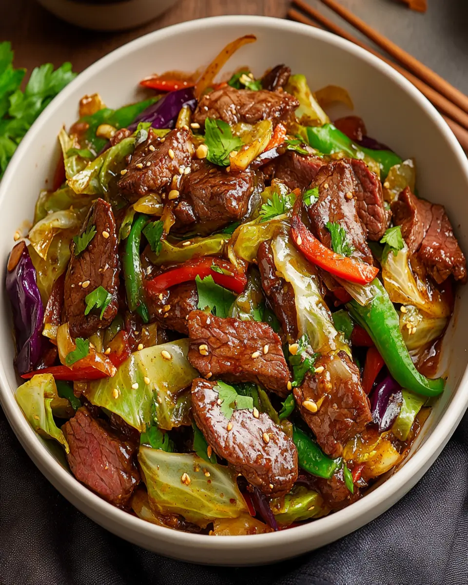 ginger garlic beef stir fry